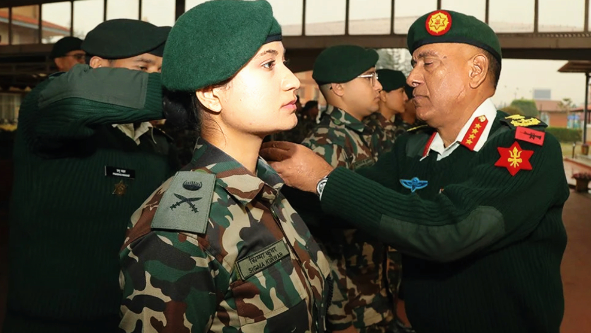 सेनाका ५५ अधिकृतलाई दर्ज्यानी चिह्न जनबोली न्यूज नेटवर्क प्रा. लि